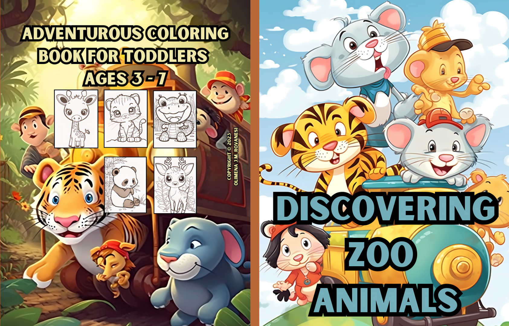 Zoo Animals Coloring Book